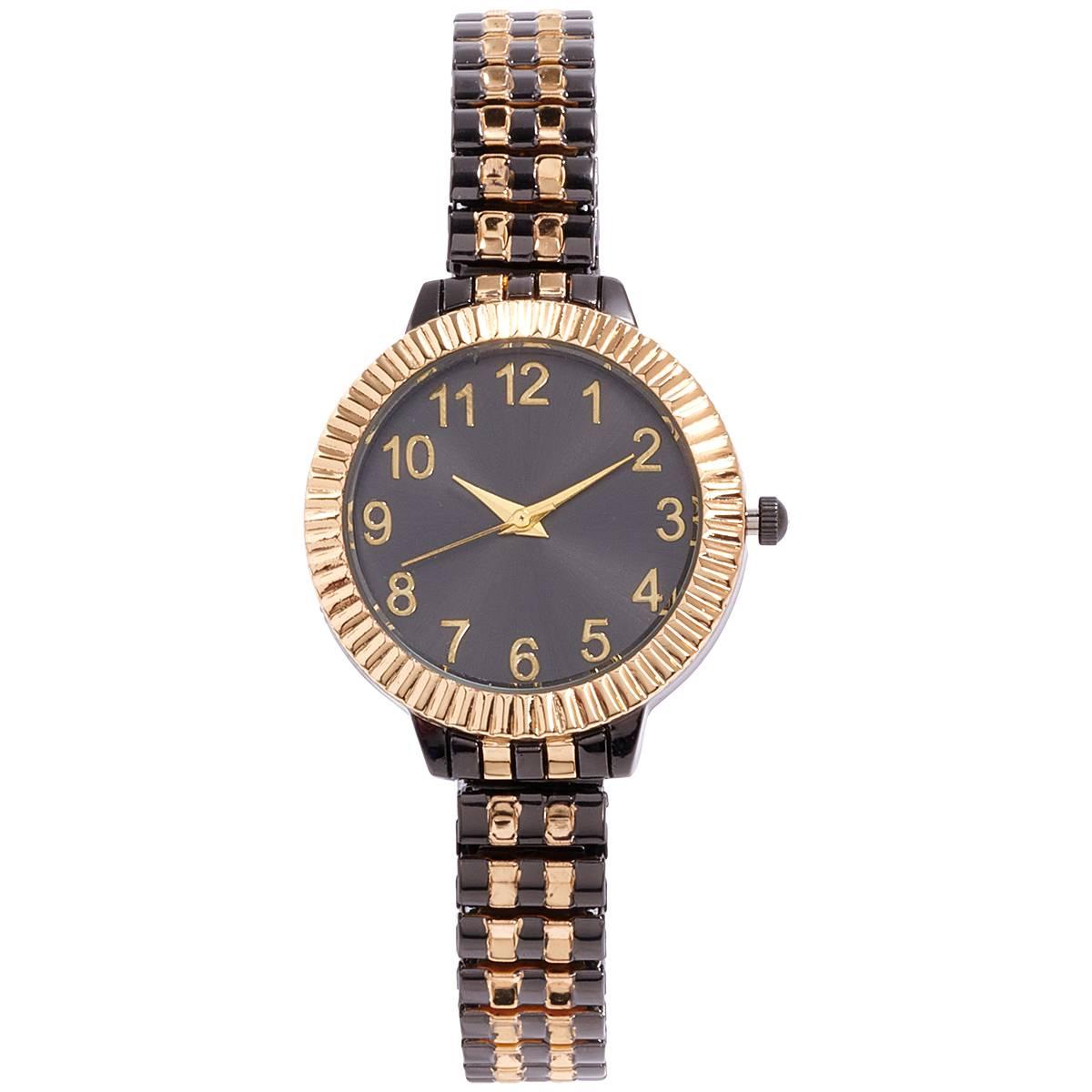 Click here for Womens Gold-Tone Coin Edge Expansion Band Watch -... prices