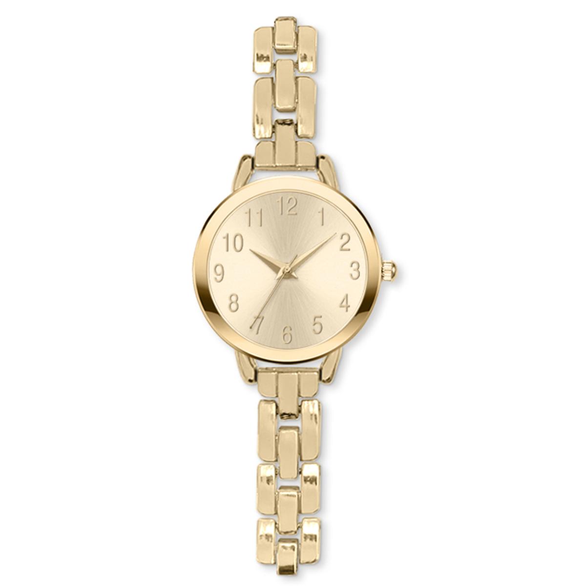 Click here for Womens Shiny Gold-Tone Metal Analog Watch - 15066G... prices