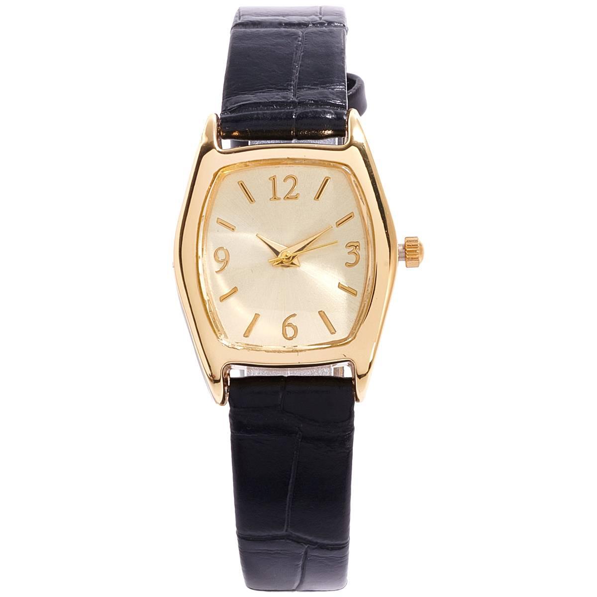 Click here for Womens Gold-Tone Hexagon Analog Watch - 15132G-07-... prices