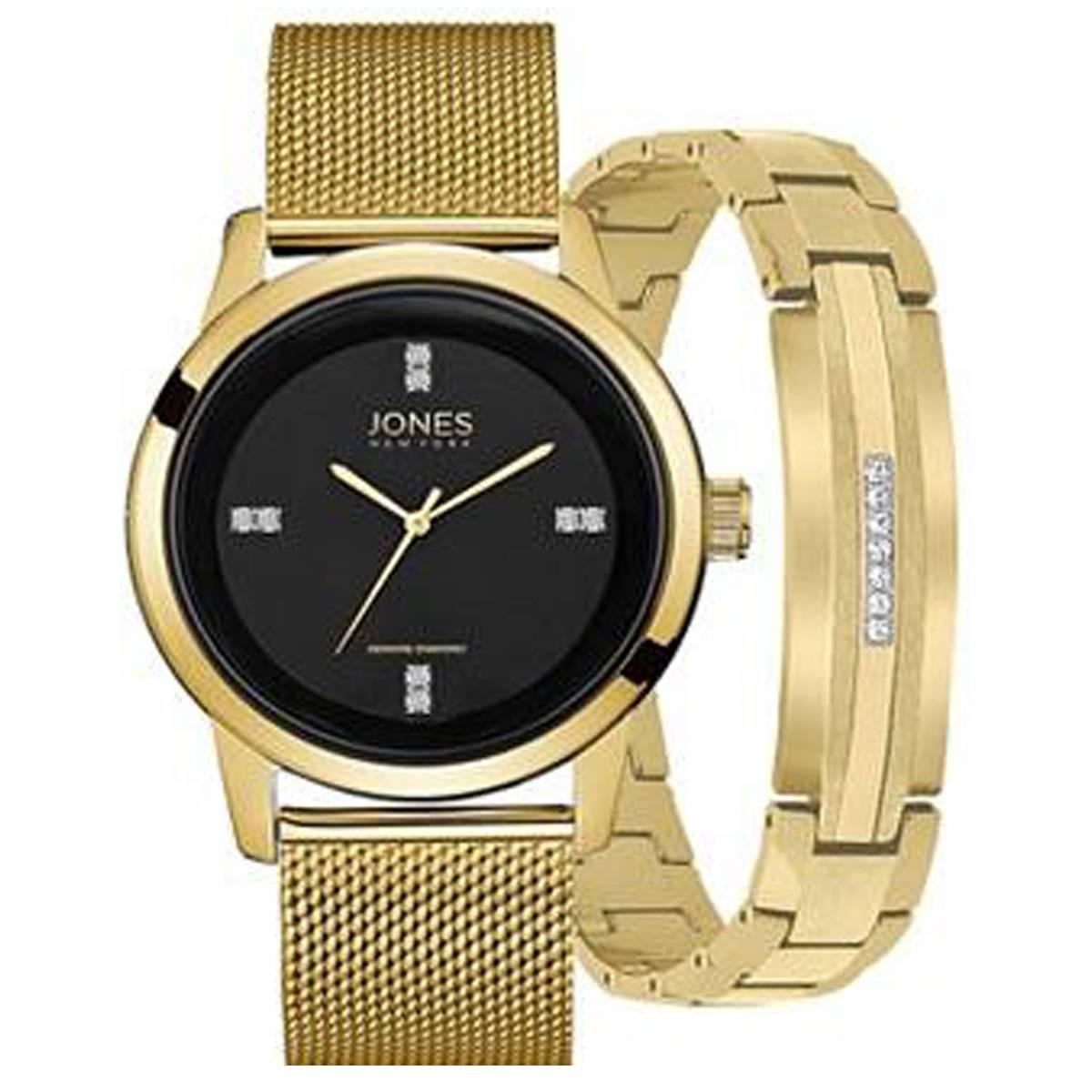 Click here for Mens Jones New York Mesh Watch/Bracelet Set - 9774... prices