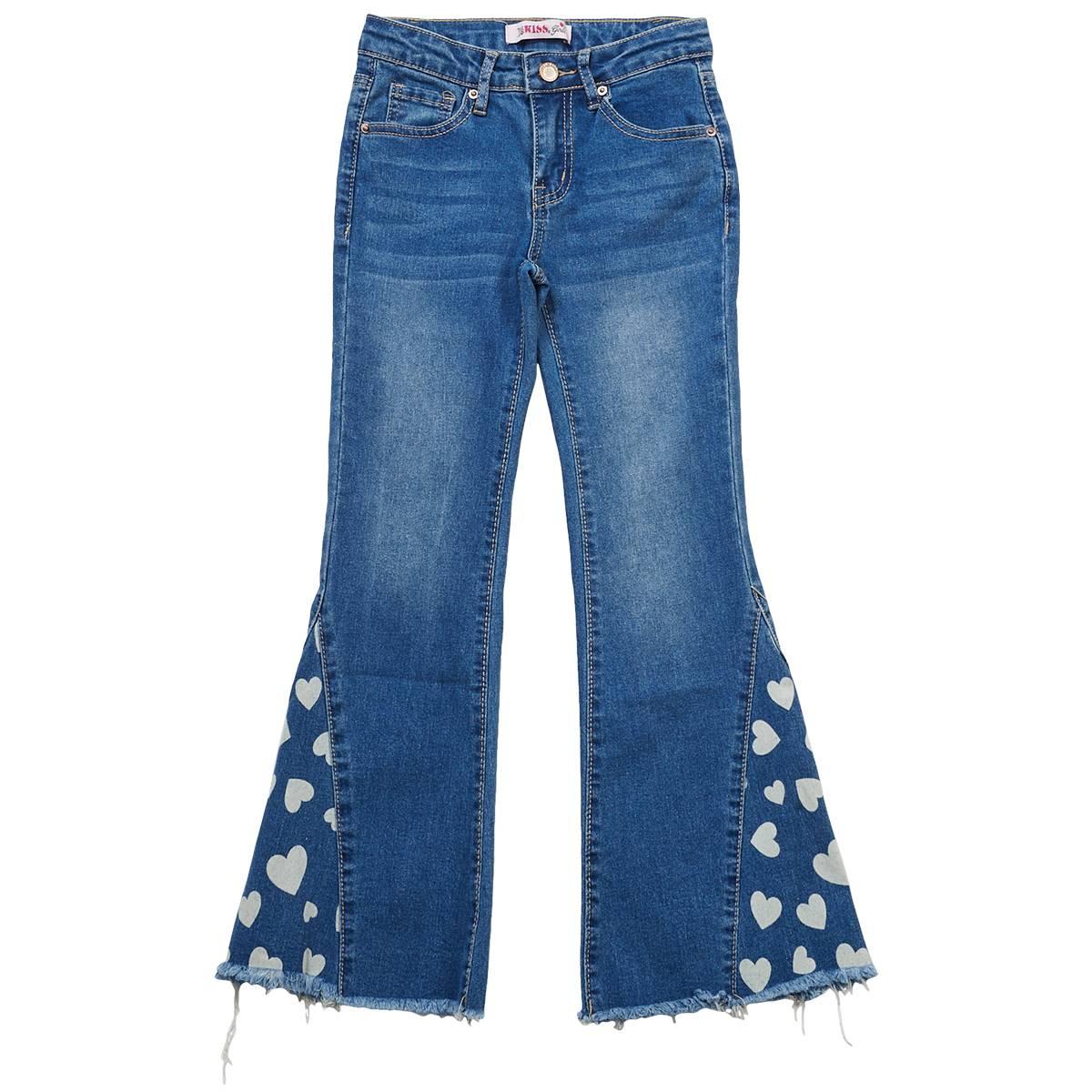 Click here for Girls (7-14) 1st Kiss(R) Frayed Hem Flare Jeans wi... prices