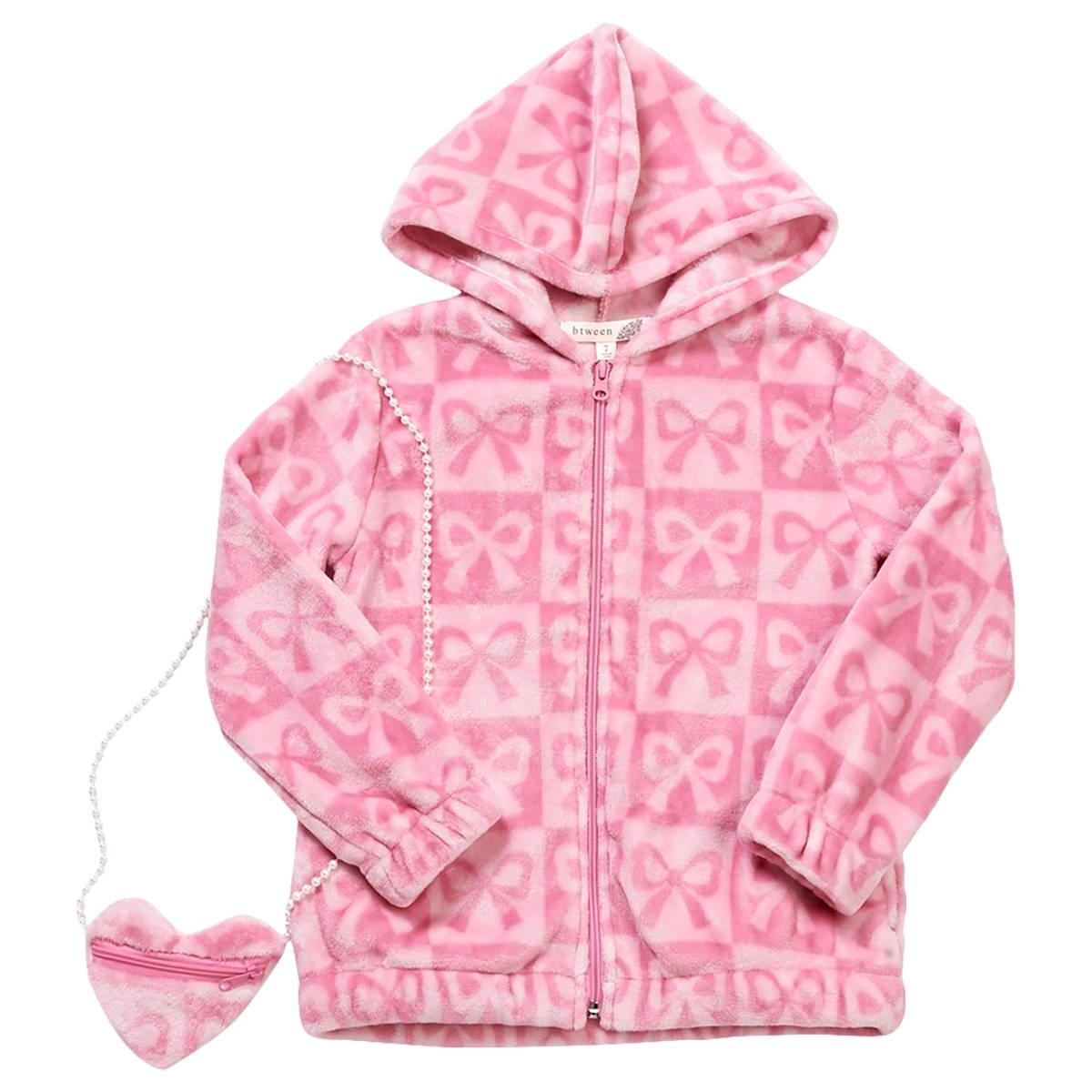Click here for Girls (7-12) BTween(R) Checkered Bow Wubby Jacket... prices