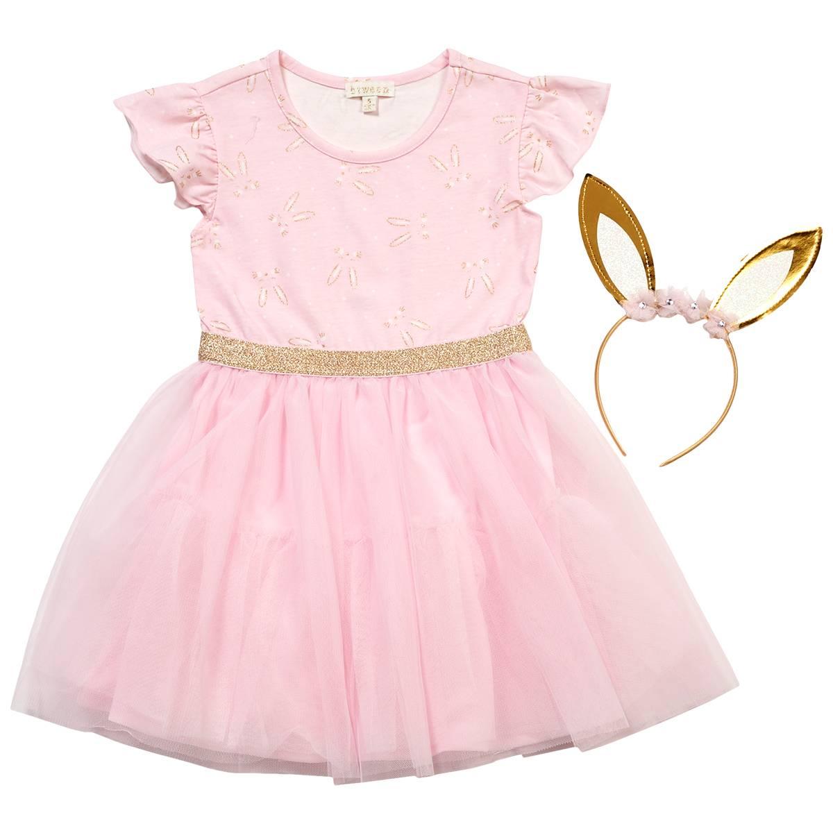 Click here for Girls (4-6x) BTween(R) Ruffle Sleeve Bunny Tutu Dr... prices