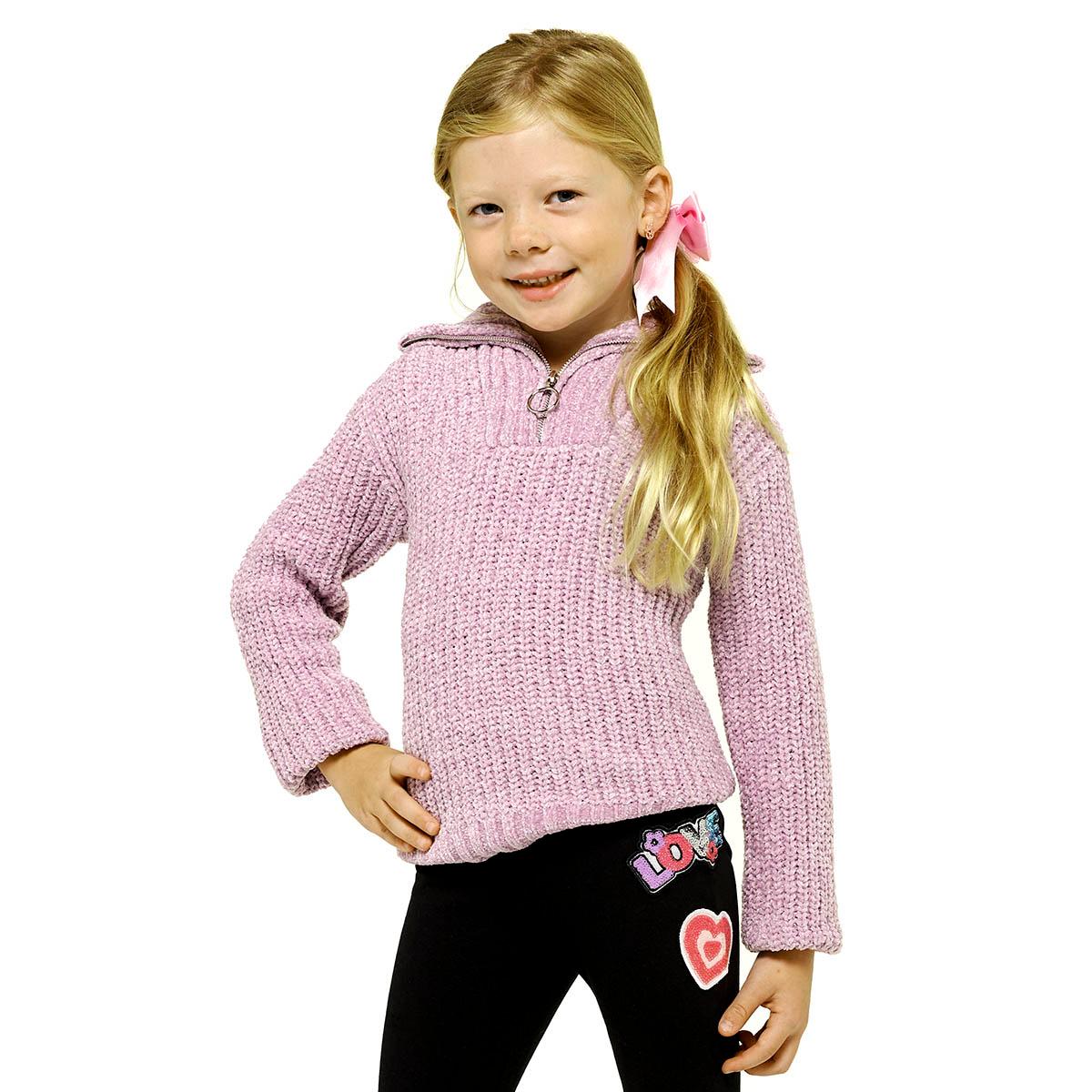 Click here for Girls (4-6x) BTween(R) 1/4 Zip Chenille Pullover S... prices