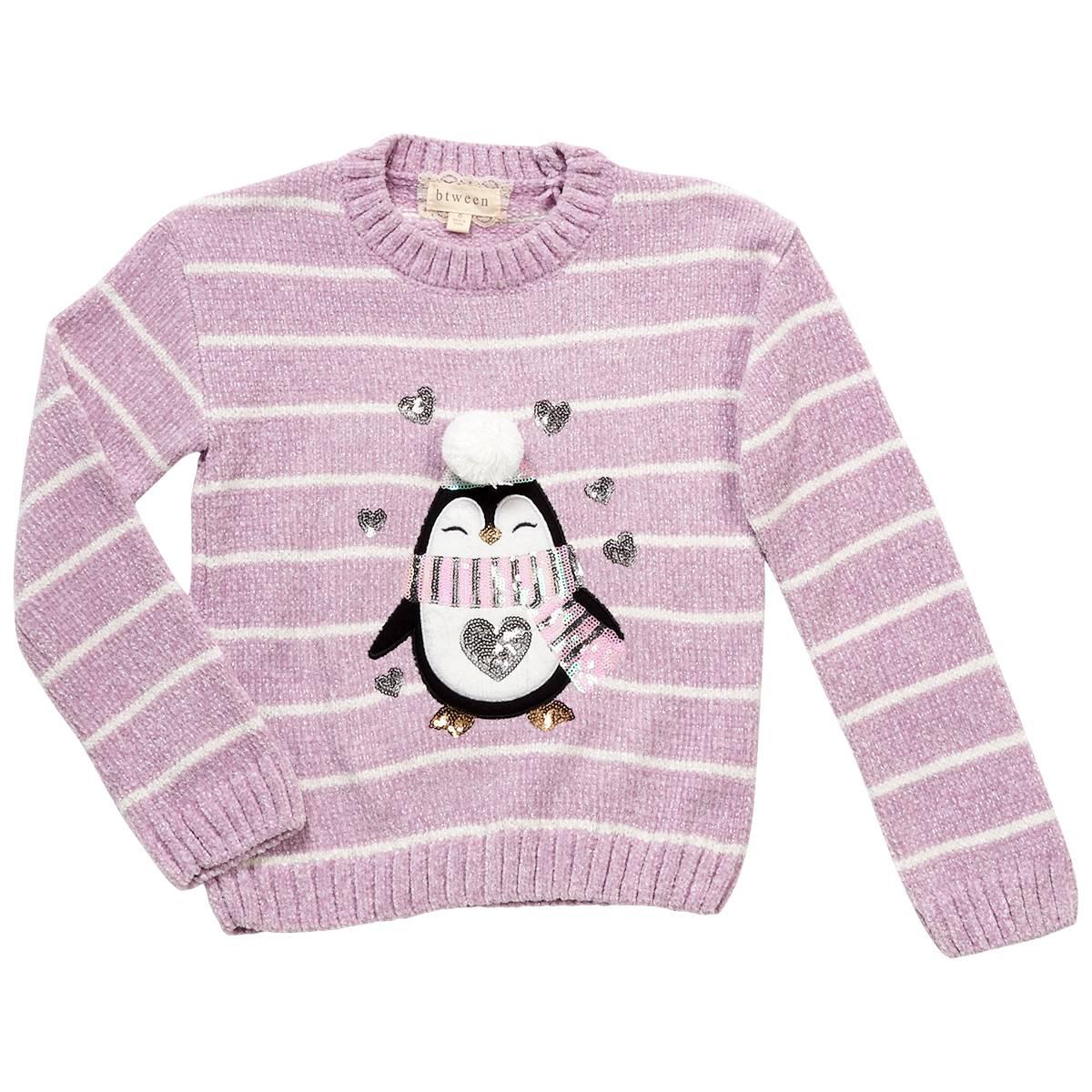 Click here for Girls (4-6x) BTween(R) Chenille Stripe Sequin Peng... prices