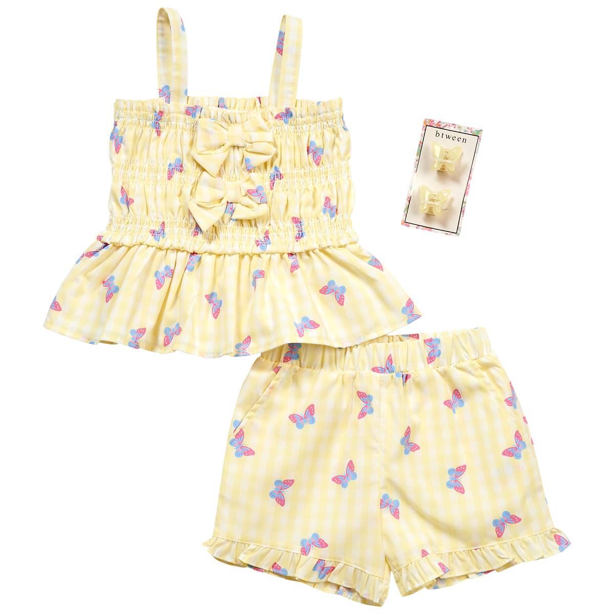 Click here for Girls (4-6x) BTween(R) Butterfly Tank Ruffled Shor... prices