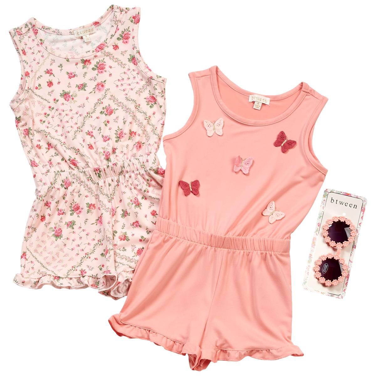 Click here for Girls (4-6x) BTween(R) 2pk. Floral & Butterfly Rom... prices
