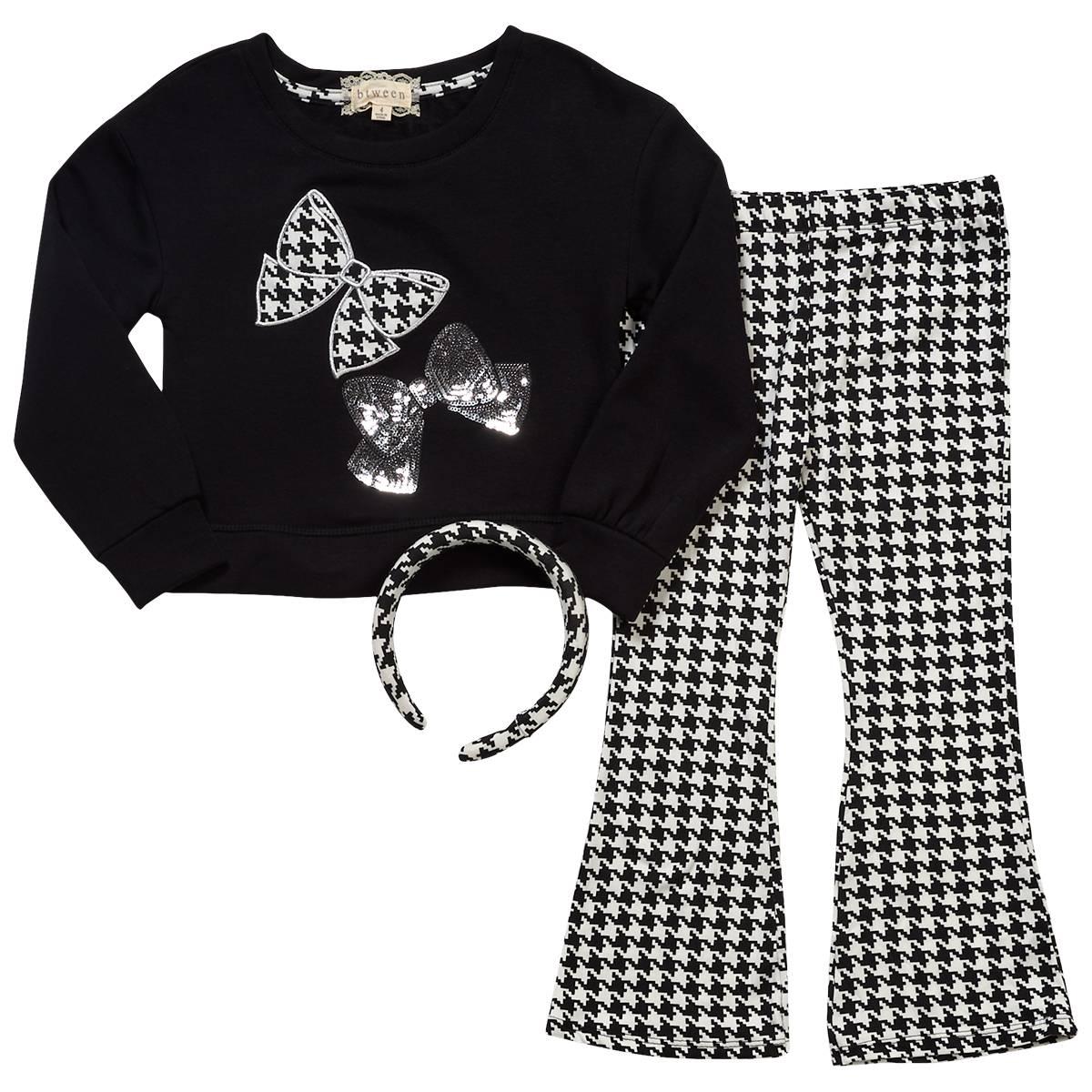 Click here for Girls (4-6x) BTween(R) Bow Sweatshirt & Flare Legg... prices