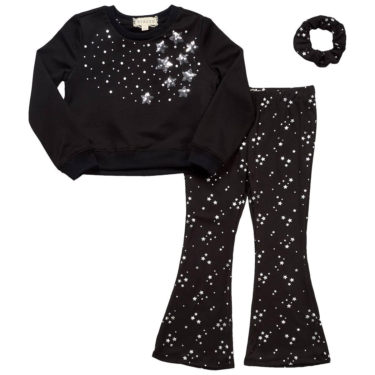 Click here for Girls (4-6x) BTween(R) Star Sweatshirt & Flare Leg... prices