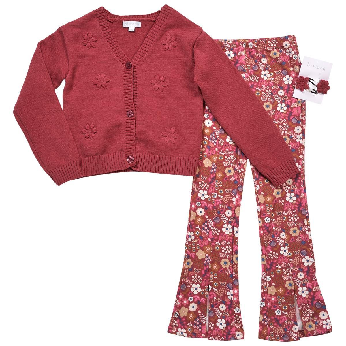 Click here for Girls (4-6x) BTween(R) Floral Cardigan w/ Floral F... prices