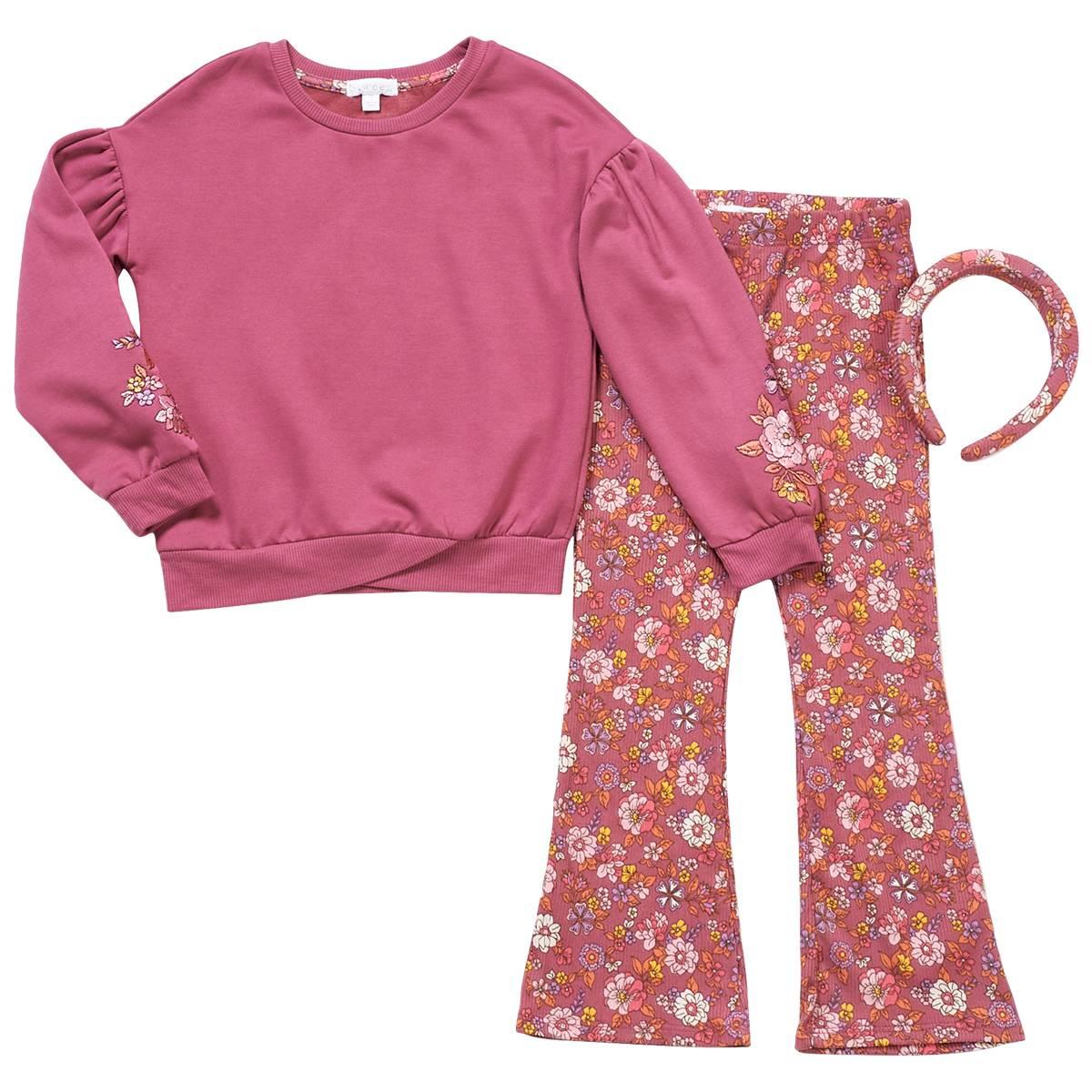 Click here for Girls (4-6x) BTween(R) Drop Shoulder Top & Floral... prices