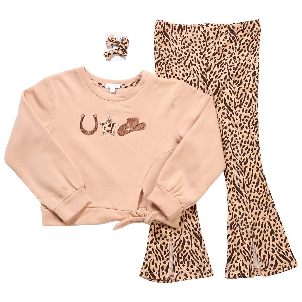 Click here for Girls (4-6x) BTween(R) Western Tie Front Top & Fla... prices