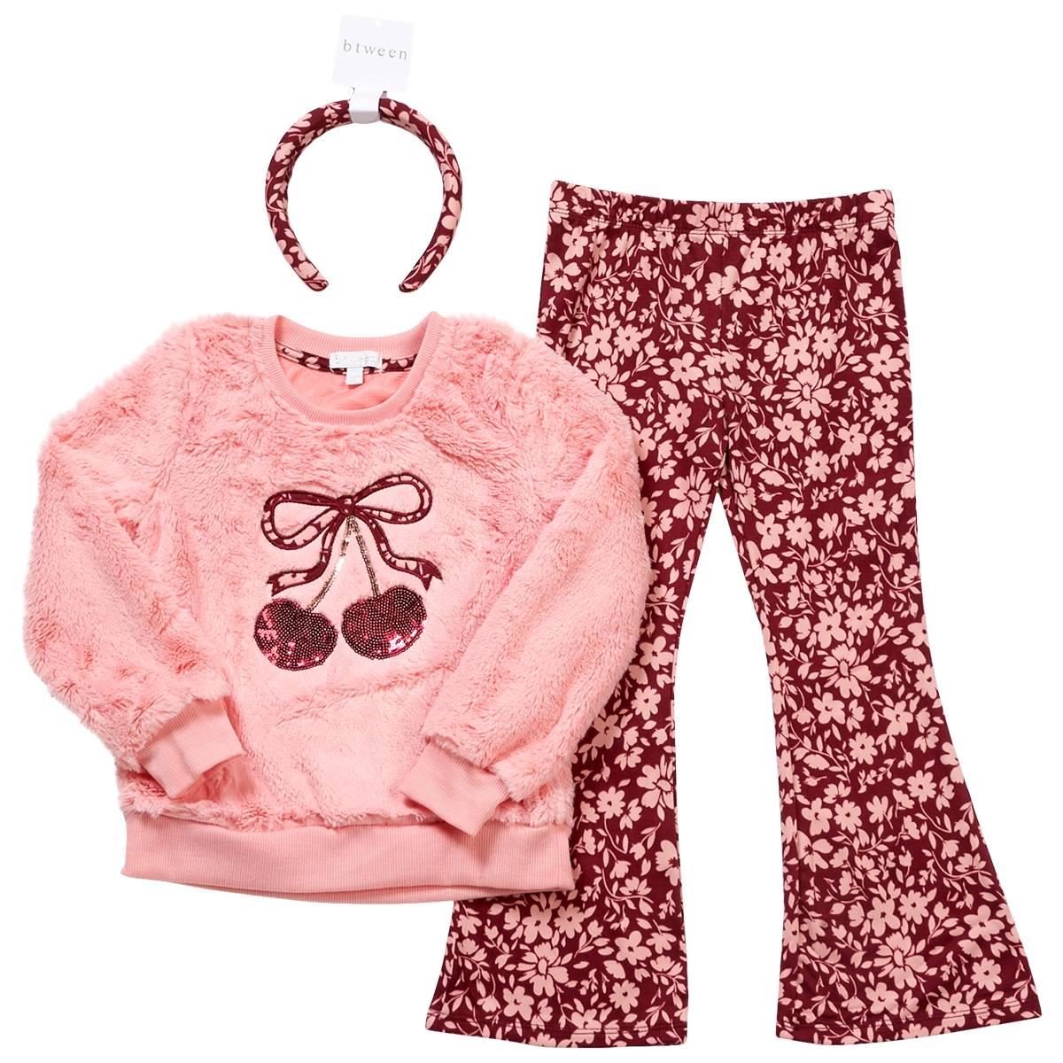 Click here for Girls (4-6x) BTween(R) Cherry Minky Pullover & Flo... prices
