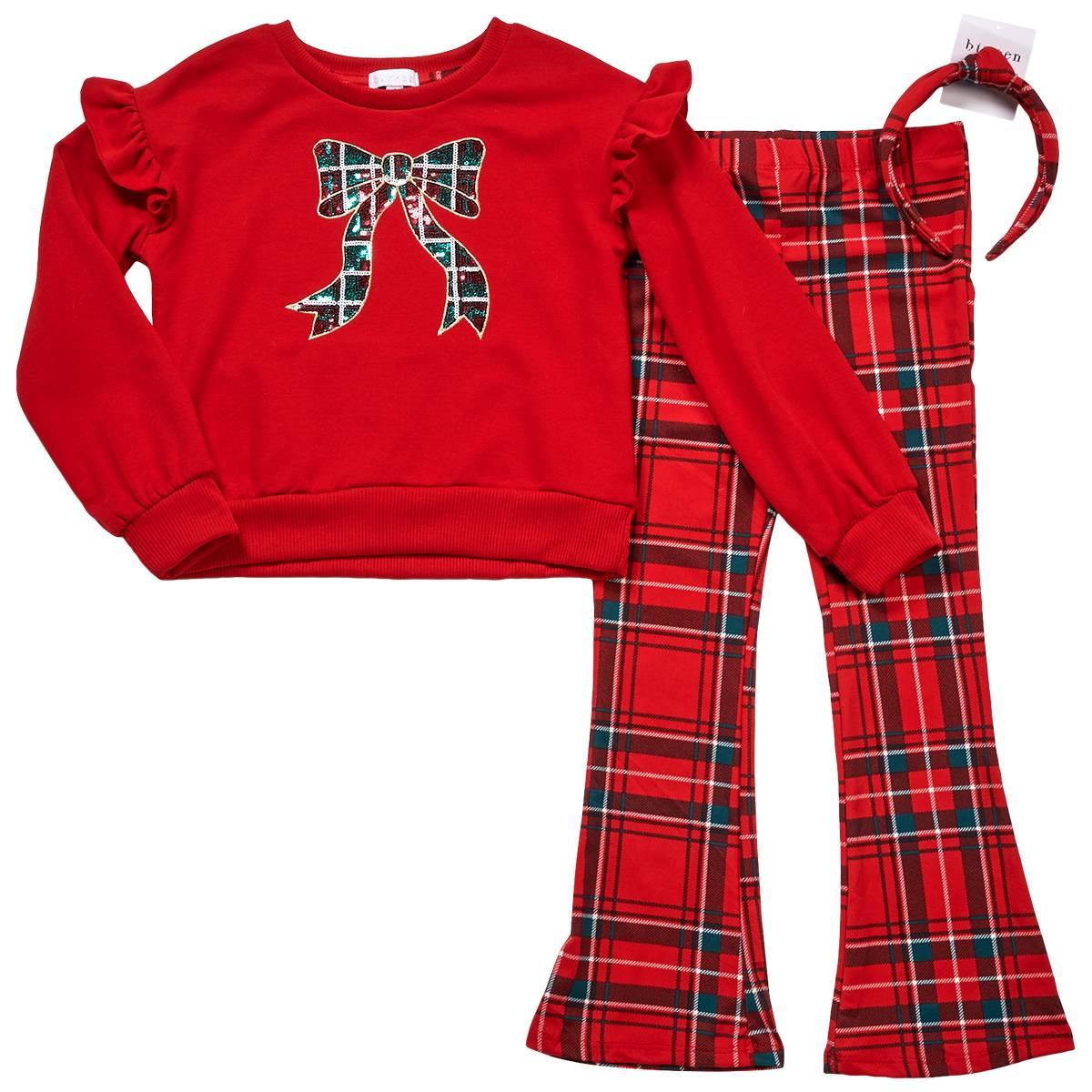 Click here for Girls (4-6x) BTween(R) Sequin Bow Pullover w/ Flar... prices