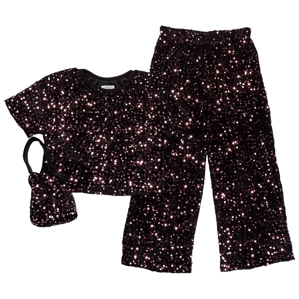 Click here for Girls (7-12) BTween(R) Velour Sequin Top w/ Pants... prices