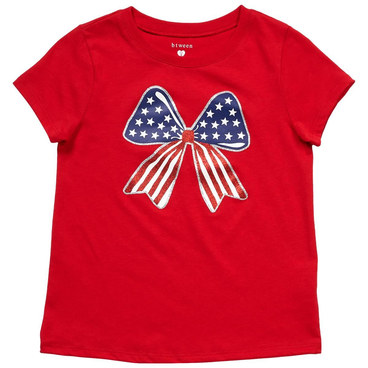 Click here for Girls (7-16) BTween(R) Short Sleeve Patriotic Bow... prices