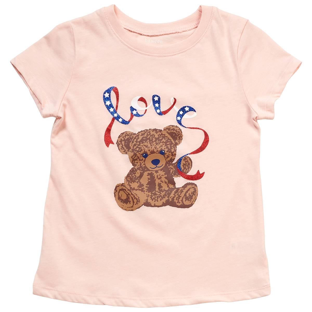 Click here for Girls (4-6x) BTween(R) Short Sleeve Patriotic Bear... prices