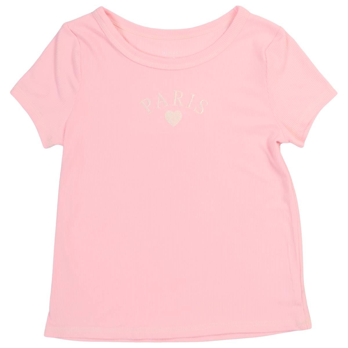 Click here for Girls (7-12) BTween(R) Short Sleeve Paris Ribbed T... prices