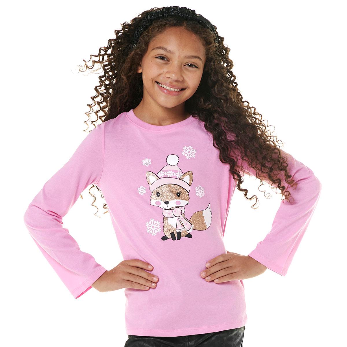 Click here for Girls (7-12) BTween(R) Long Sleeve Winter Fox Shim... prices
