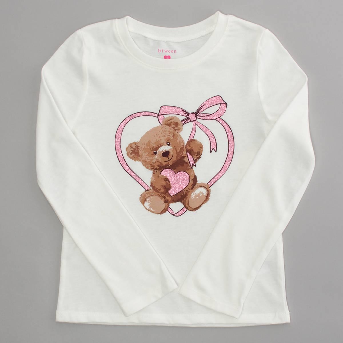 Click here for Girls (4-6x) BTween(R) Long Sleeve Bear & Ribbon H... prices