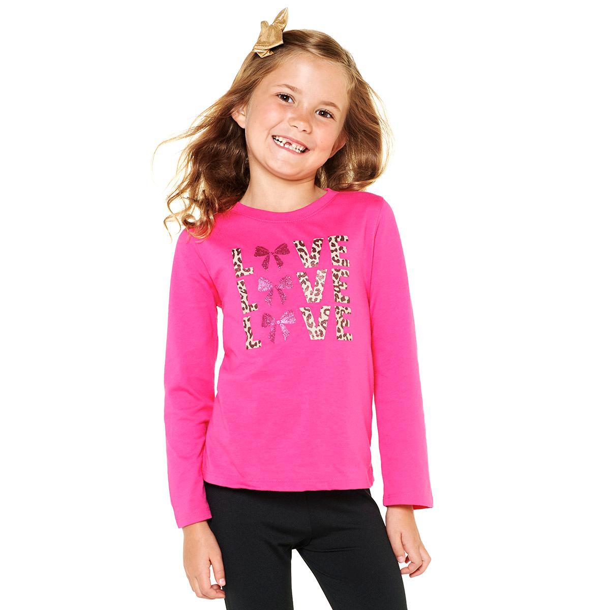 Click here for Girls (7-12) BTween(R) Long Sleeve Leopard Love Te... prices