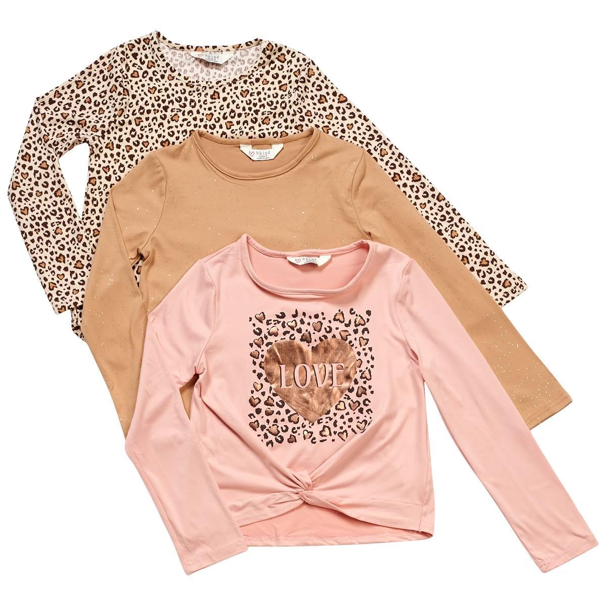 Click here for Girls (7-12) bkind 3pk. Long Sleeve Leopard Love Y... prices