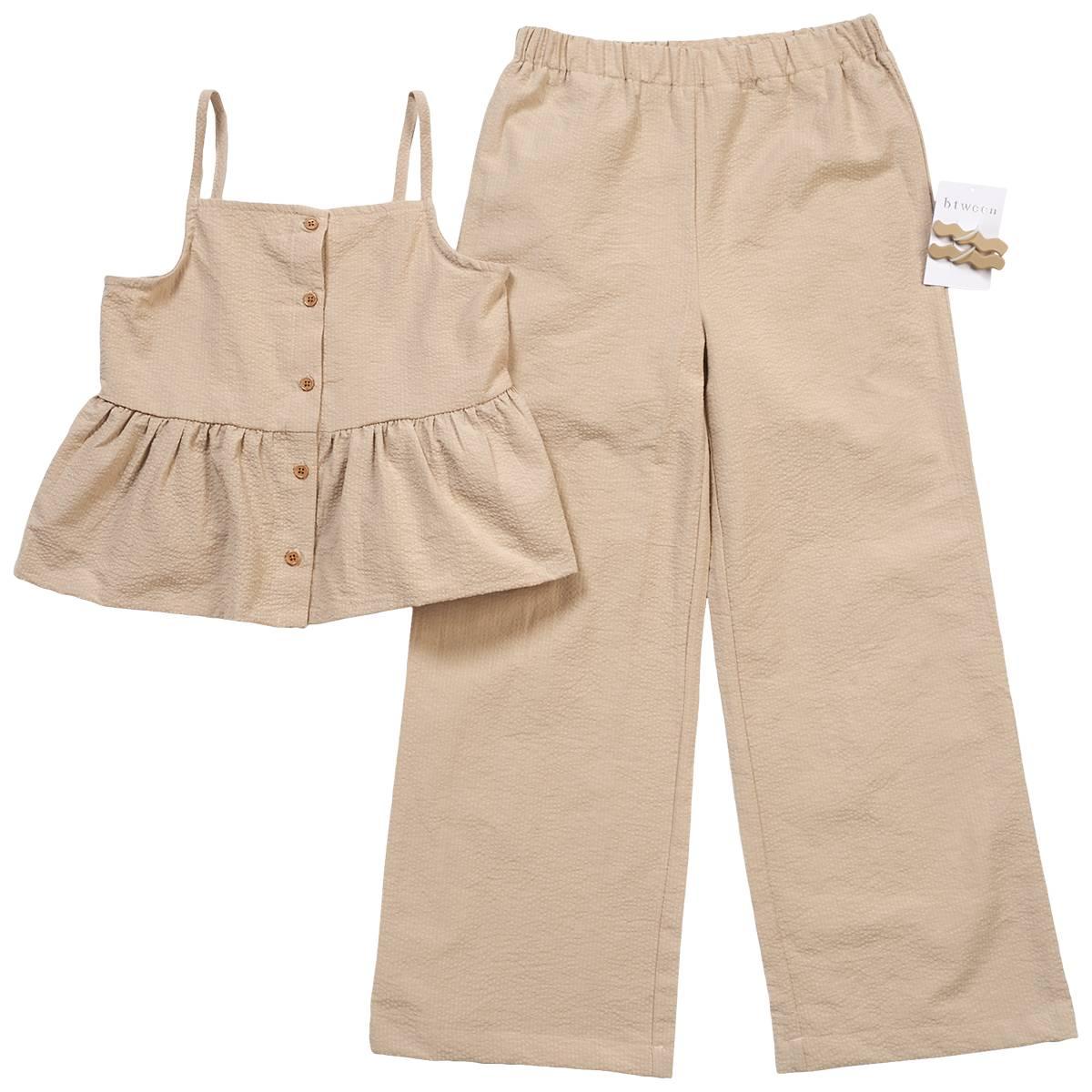 Click here for Girls (7-12) BTween(R) Button Front Tank & Wide Pa... prices