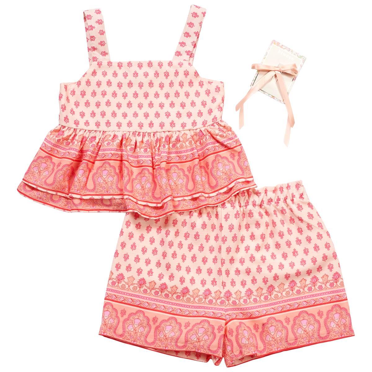 Click here for Girls (7-12) BTween(R) Floral/Paisley Top & Short... prices