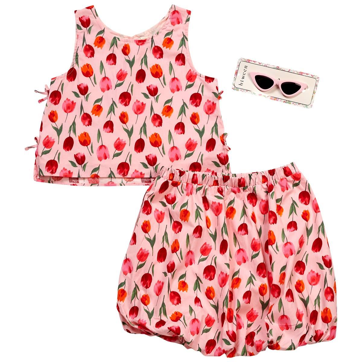 Click here for Girls (7-12) BTween(R) Side Bow Tulip Tank w/ Bubb... prices