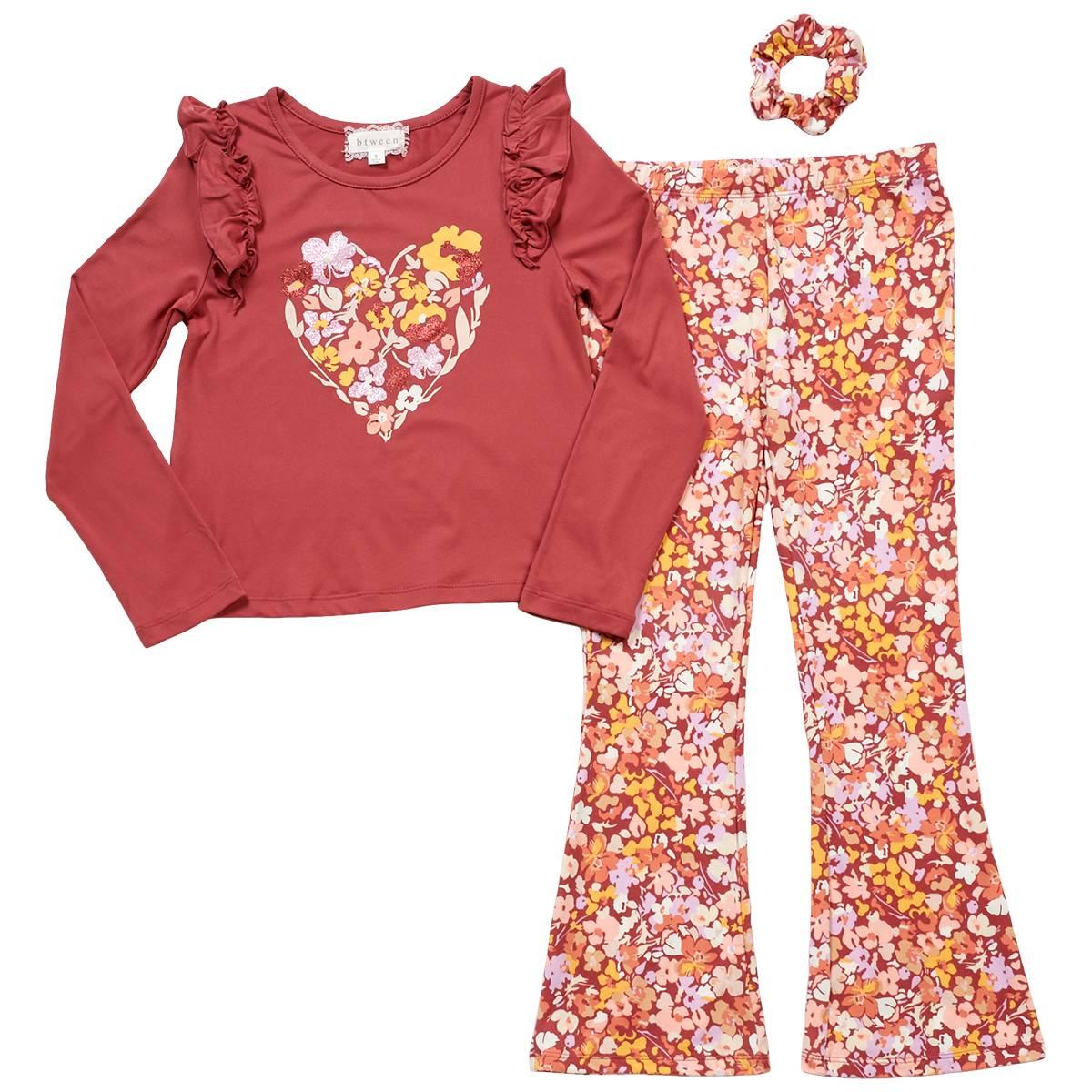 Click here for Girls (7-12) BTween(R) Long Sleeve Heart Top & Yum... prices