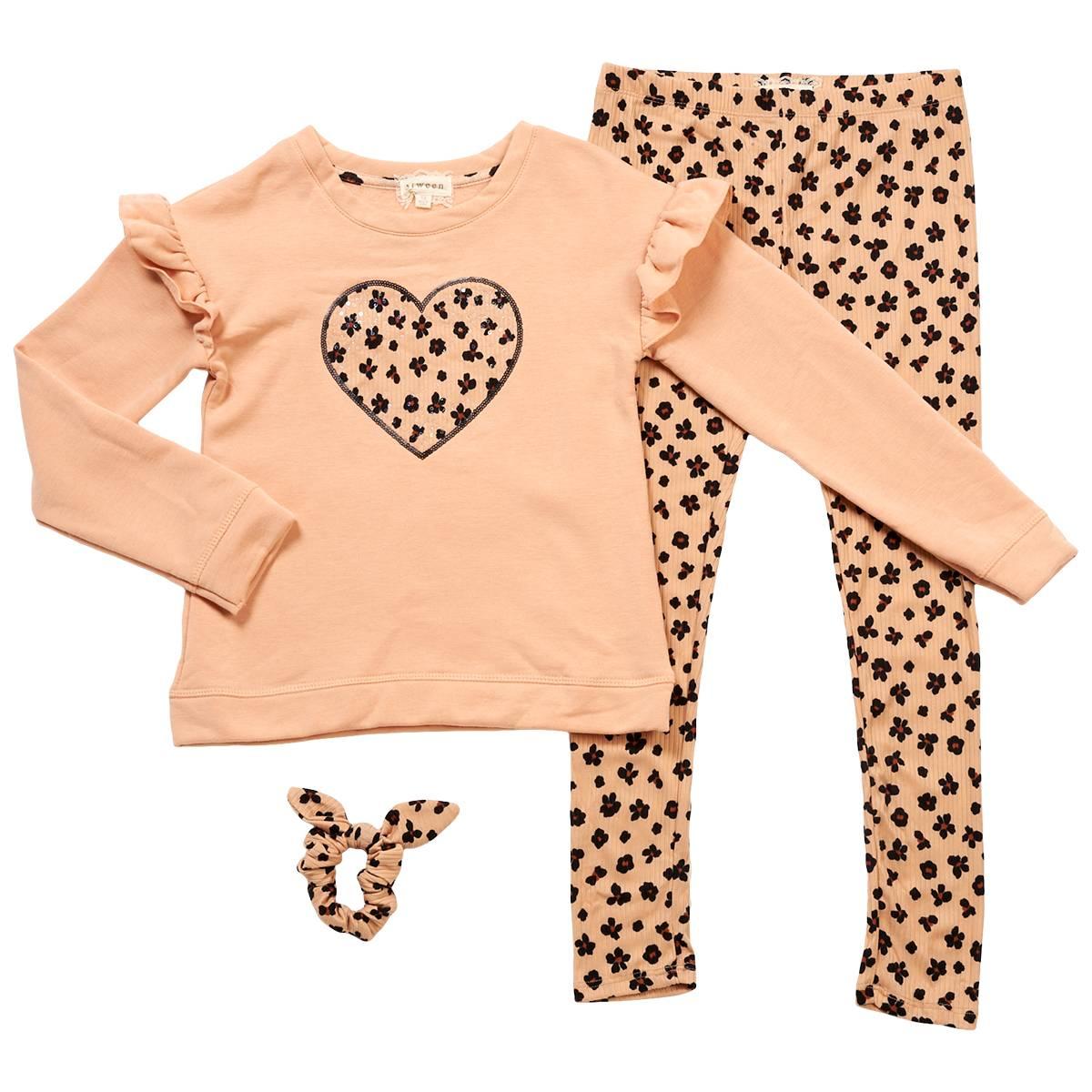 Click here for Girls (7-12) BTween(R) Heart Top & Floral Leopard... prices