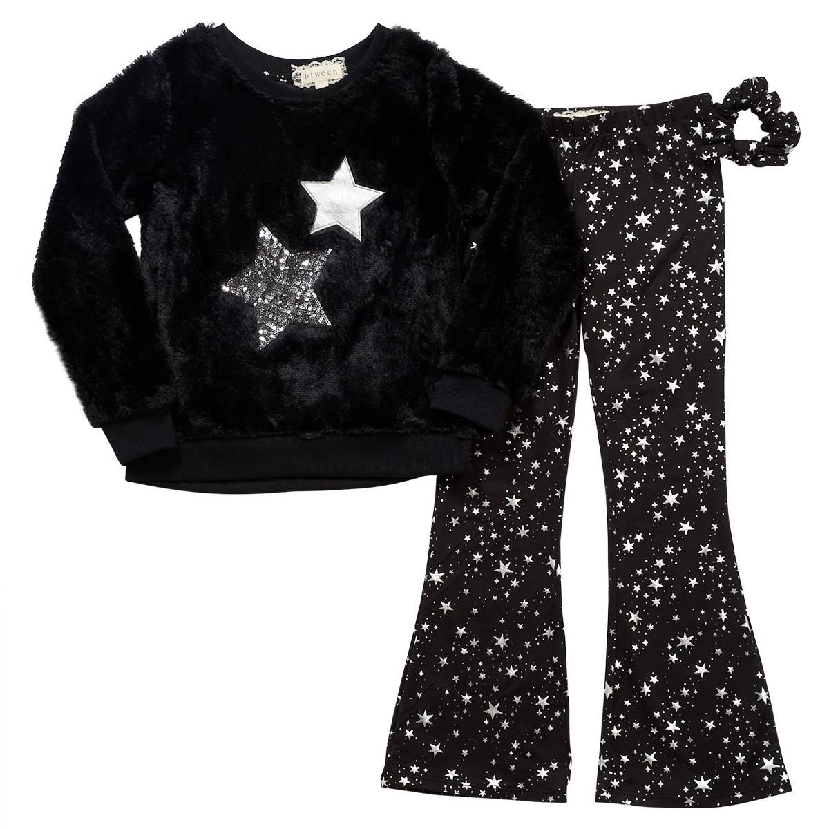 Click here for Girls (7-12) BTween(R) 3pc. Minky Star Top & Flare... prices