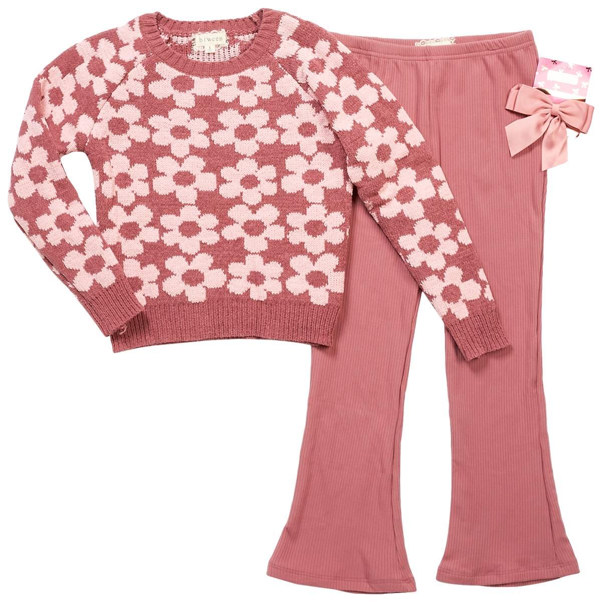 Click here for Girls (7-12) BTween(R) Floral Sweater & Fleece Lin... prices
