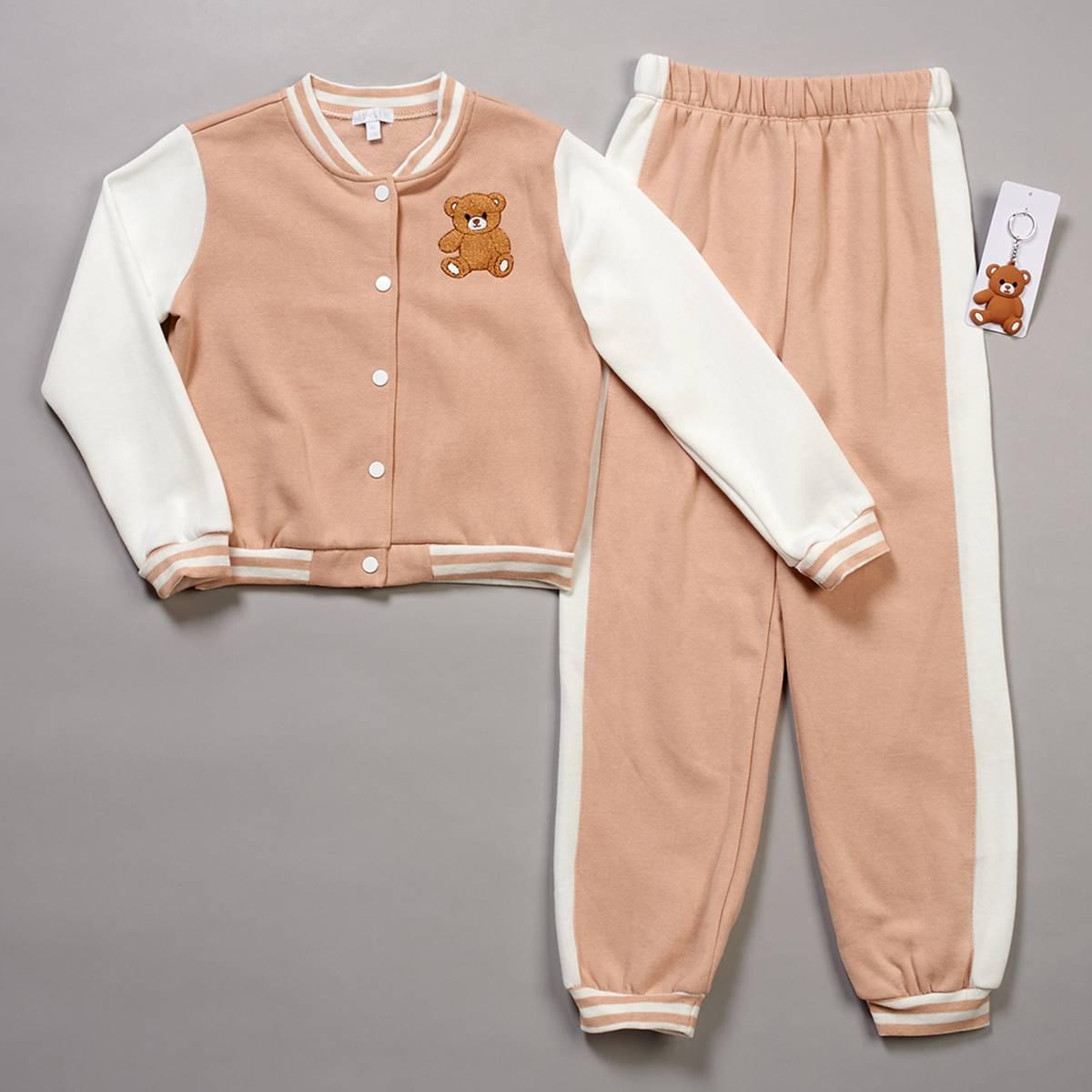 Click here for Girls (7-12) BTween(R) Chenille Bear Varsity Jacke... prices