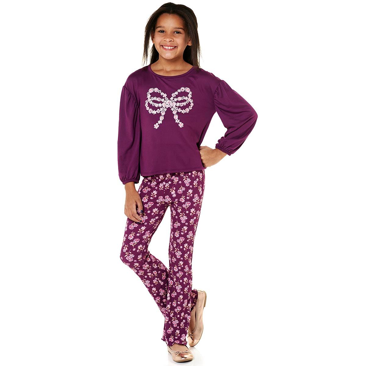 Click here for Girls (7-12) BTween(R) Puff Sleeve Bow Top with Ri... prices