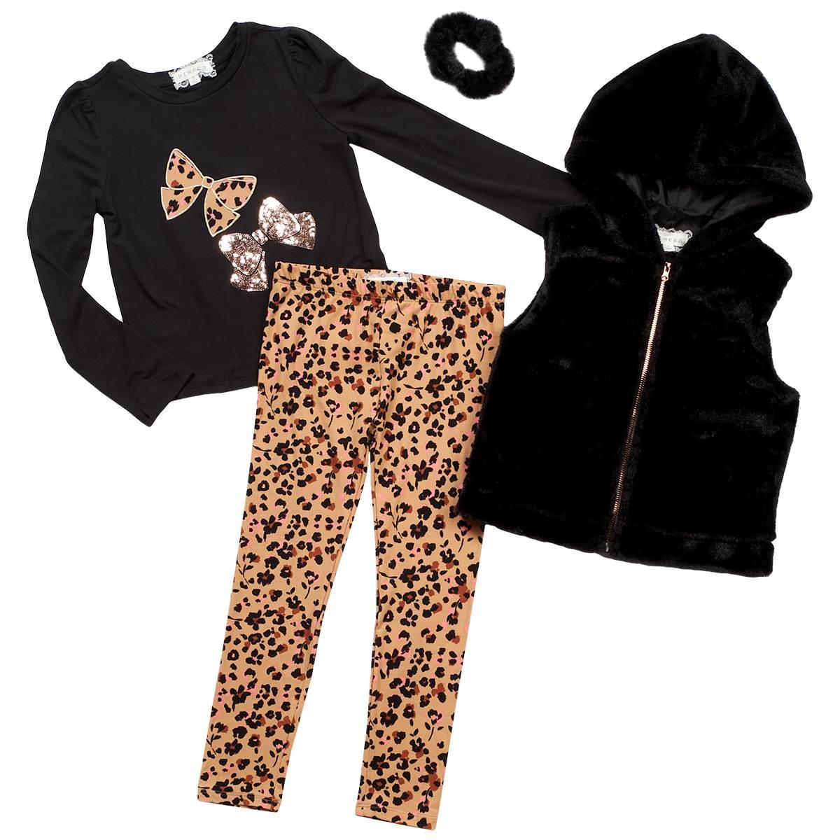 Click here for Girls (7-12) 4pc. BTween(R) Bow Tee & Hooded Vest... prices