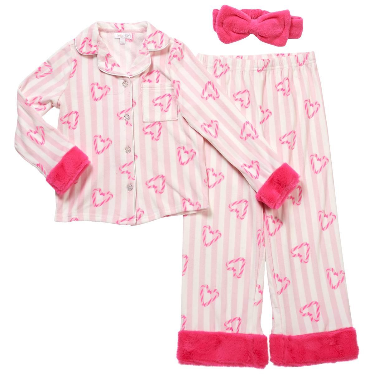 Click here for Girls (4-6x) Bmagical 3pc. Candy Cane Stripe Pajam... prices