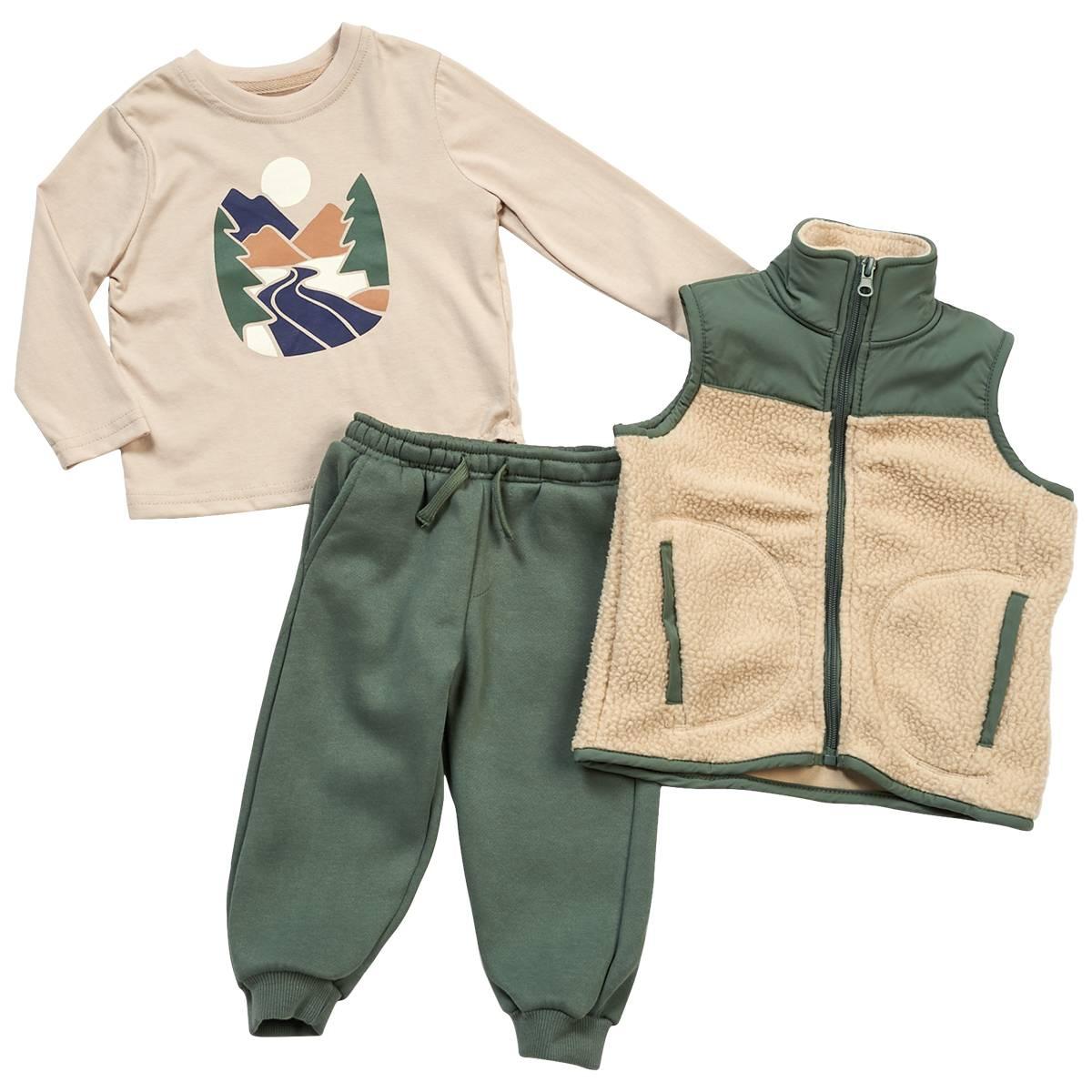 Click here for Baby Boy (12-24M) Stitch & Stone 3pc. Sherpa Vest... prices