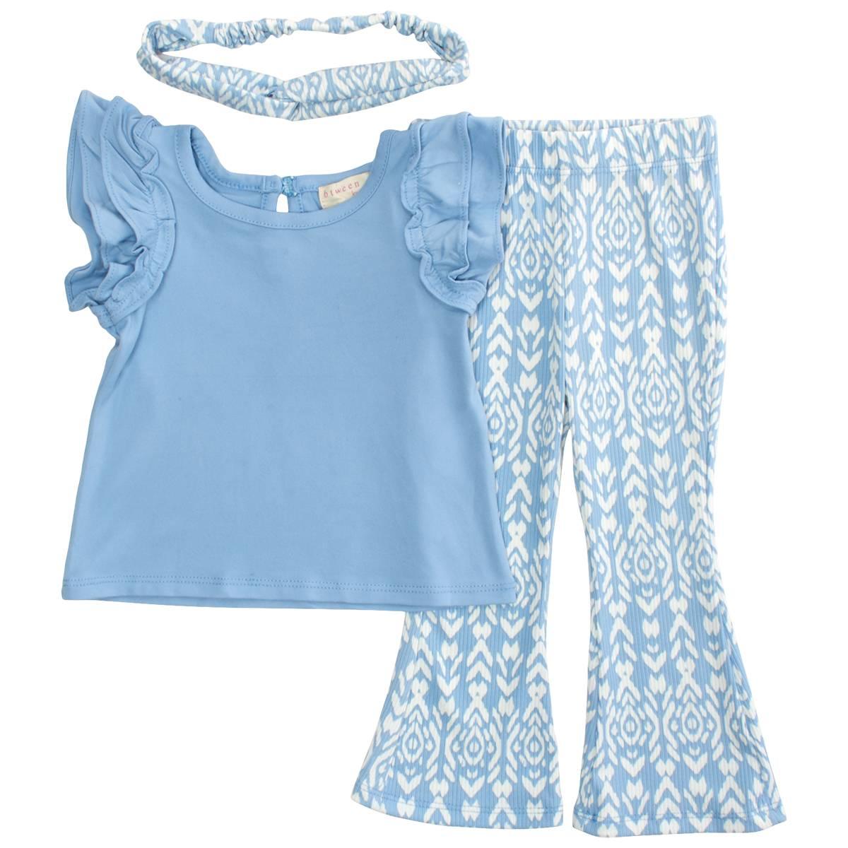 Click here for Baby Girl (12-24M) BTween(R) Ruffle Top & Ikat Fla... prices