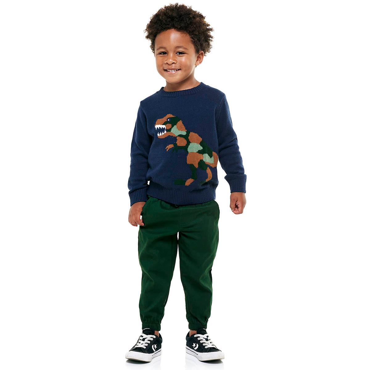 Click here for Toddler Boy Stitch & Stone Camo T-Rex Sweater & Jo... prices