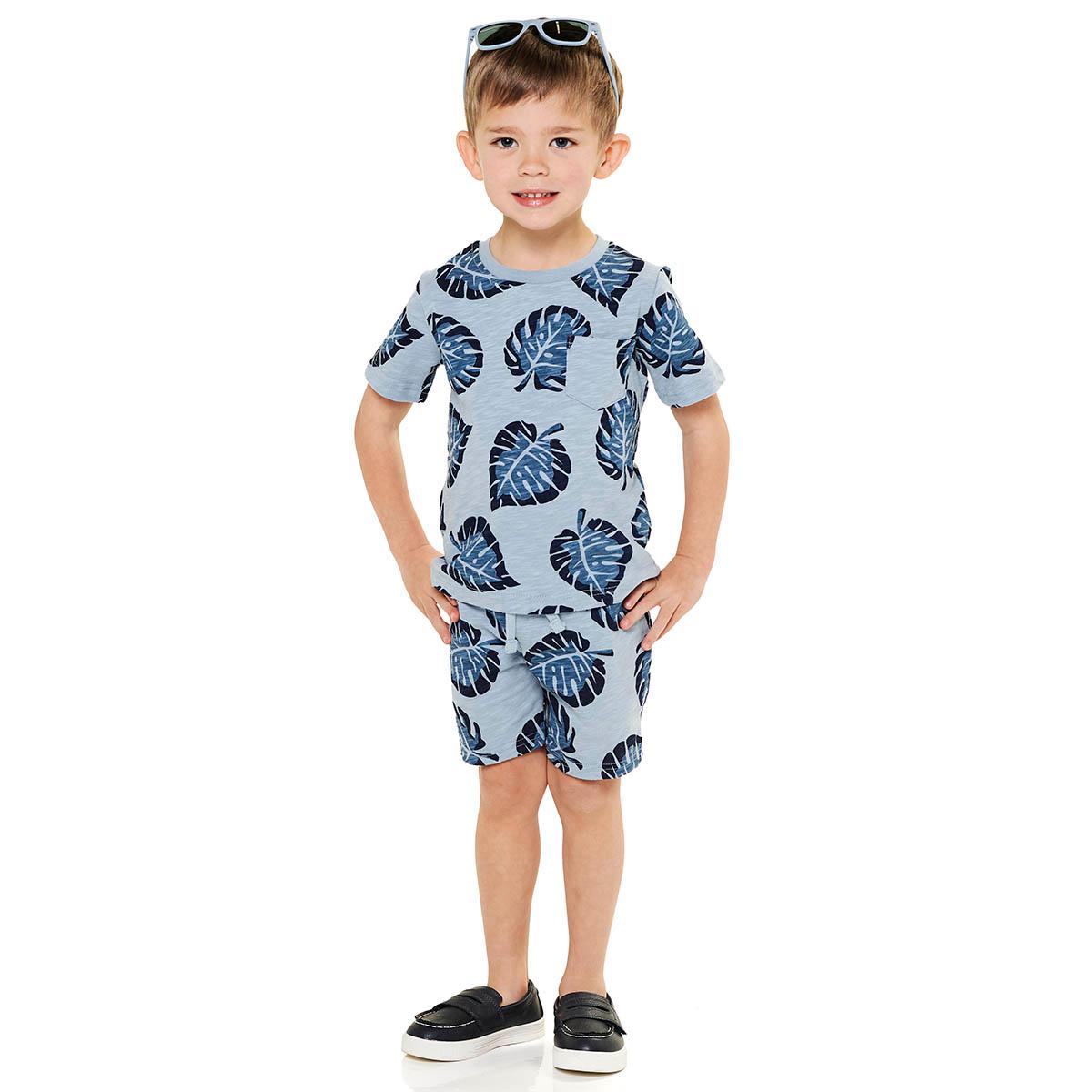 Click here for Toddler Boy Stitch & Stone Leaf Top & Short Set prices