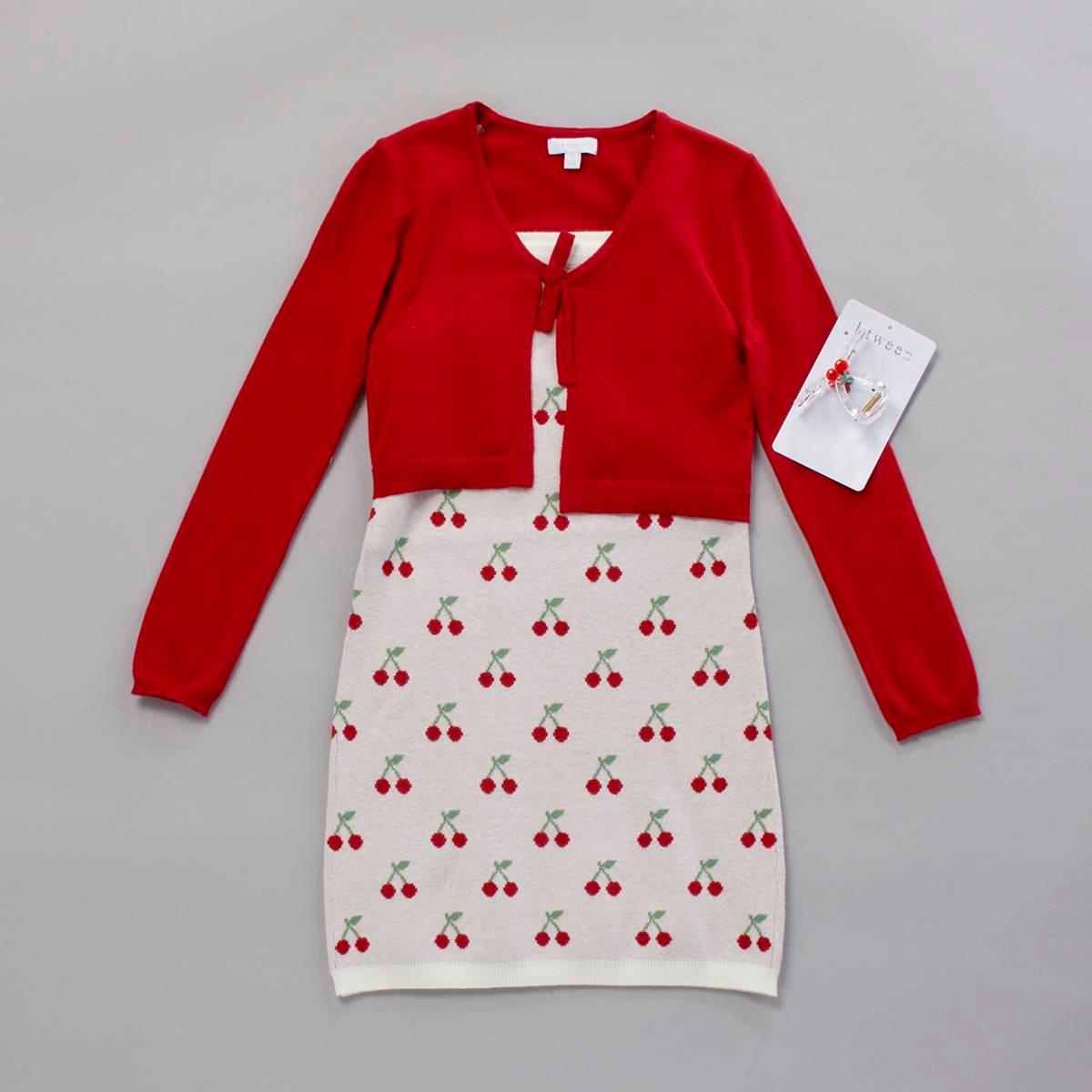 Click here for Girls (7-12) BTween(R) Cherry Tank Dress w/ Long S... prices