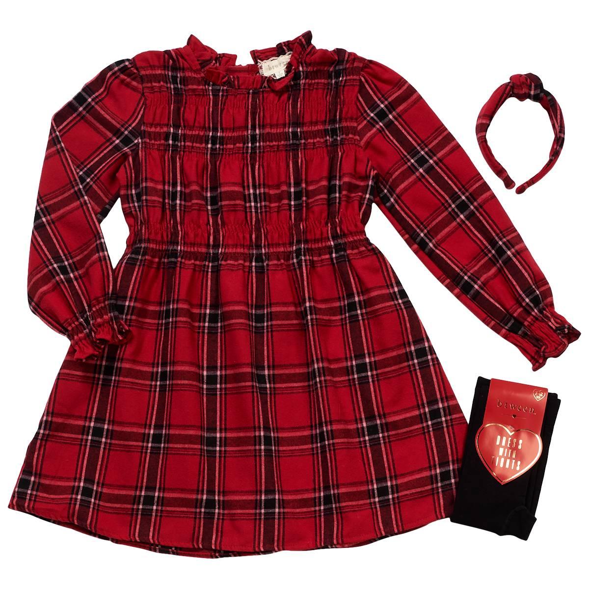 Click here for Girls (7-16) BTween(R) Smocked Plaid Flannel Dress... prices