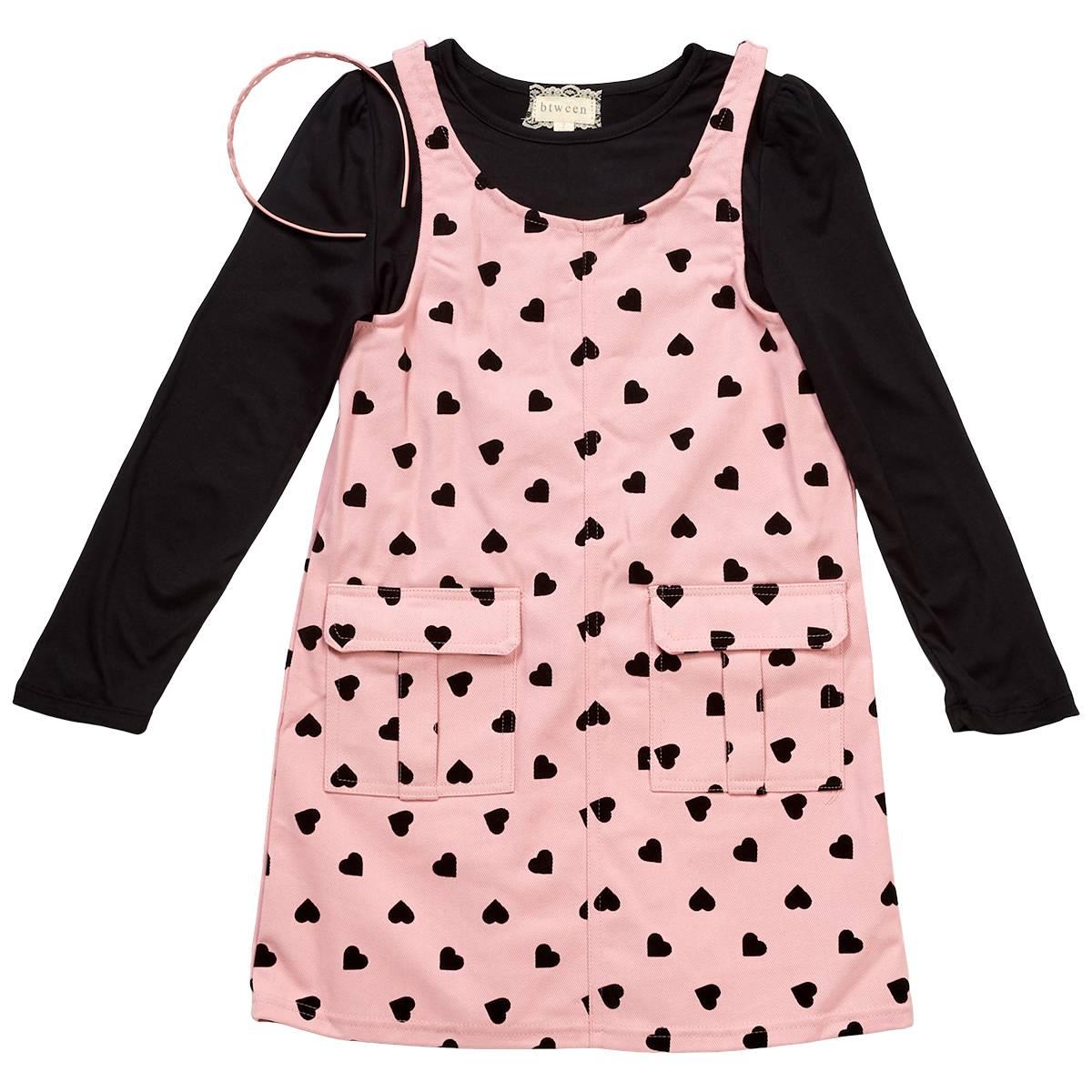 Click here for Girls (7-16) BTween(R) Flocked Heart Jumper & Long... prices