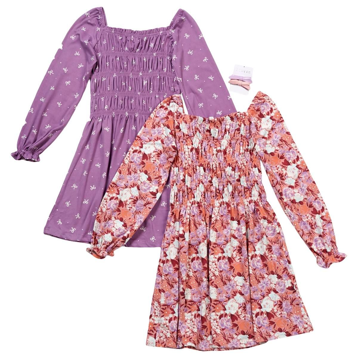 Click here for Girls (7-16) BTween(R) 2pk. Floral/Bows Long Puff... prices