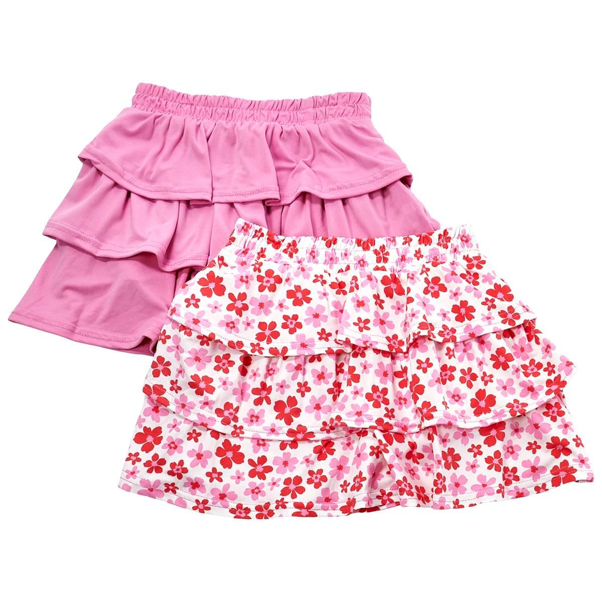 Click here for Girls (4-6x) BTween(R) 2pk. Floral/Solid Tiered Sk... prices