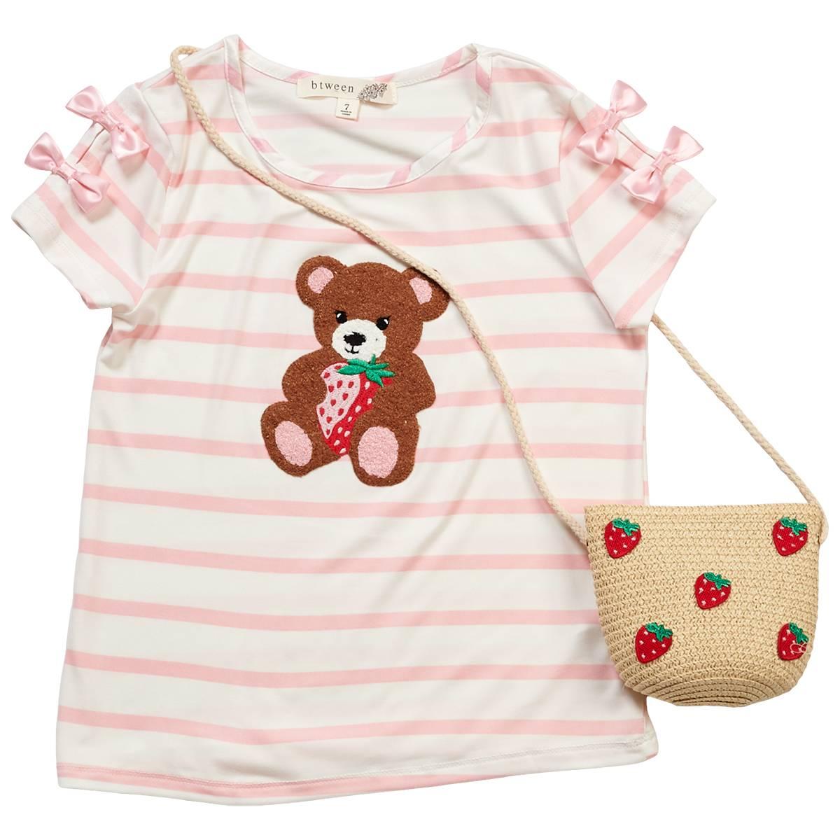 Click here for Girls (7-12) BTween(R) Bow Bear Top w/ Strawberry... prices