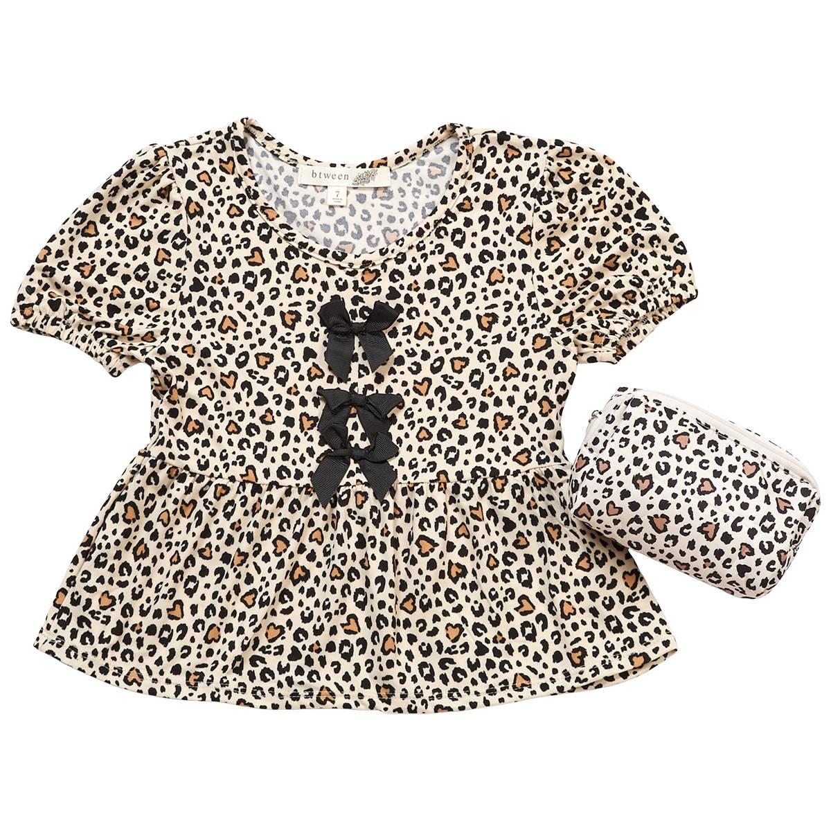 Click here for Girls (7-12) BTween(R) Leopard Heart Yummy Top & B... prices