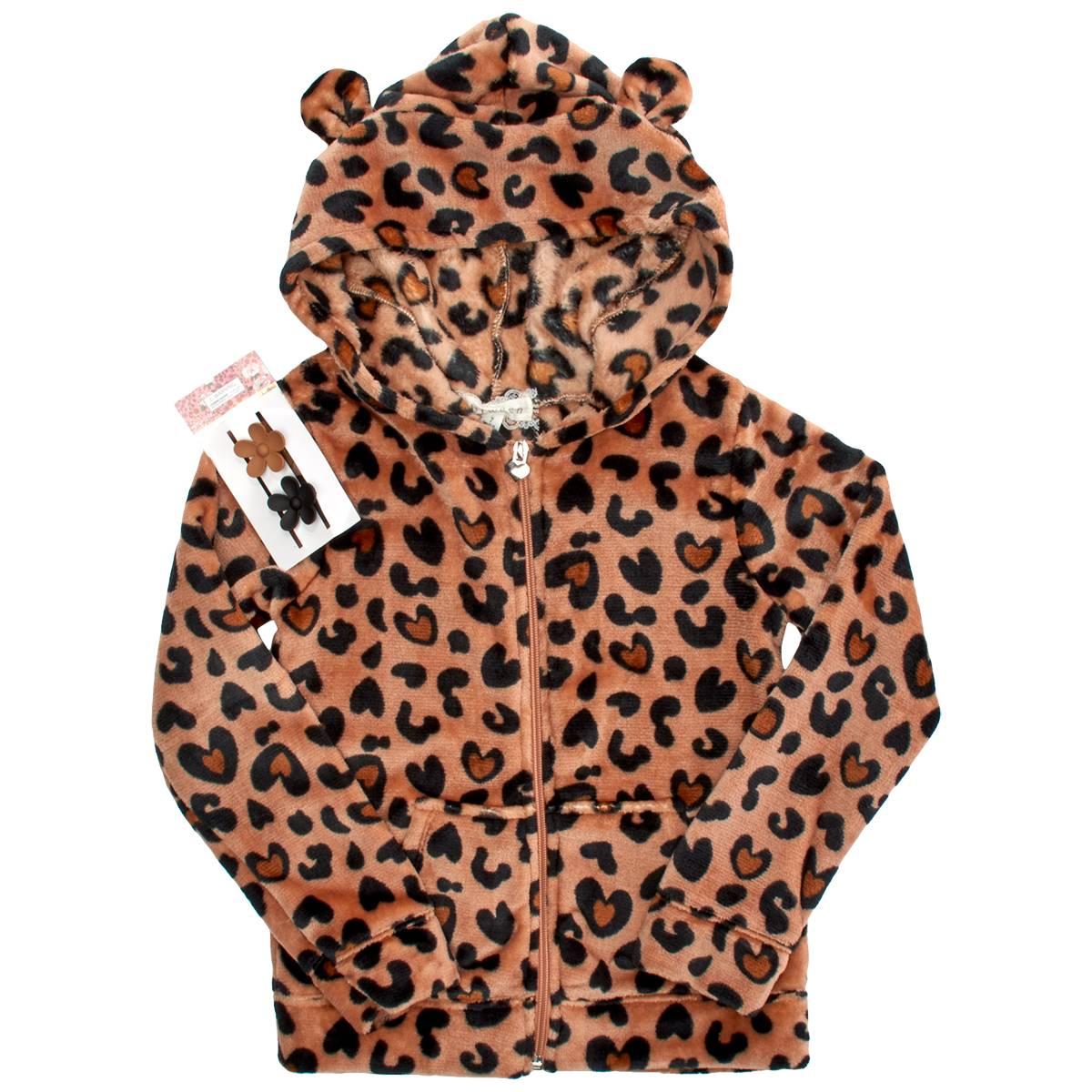Click here for Girls (7-12) BTween(R) Leopard Heart Zip Up Hoodie... prices