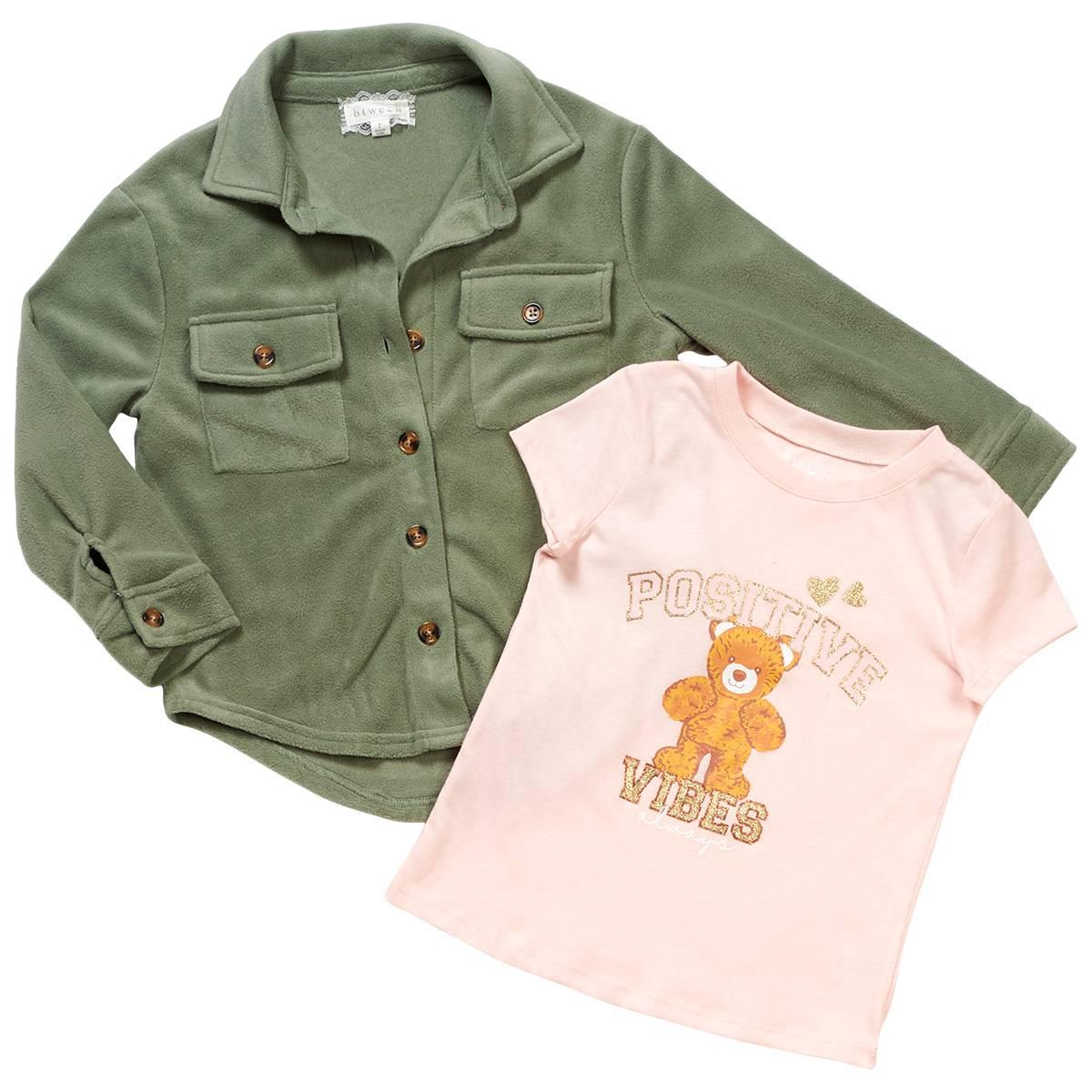 Click here for Girls (7-12) BTween(R) 2pc. Long Sleeve Shacket wi... prices